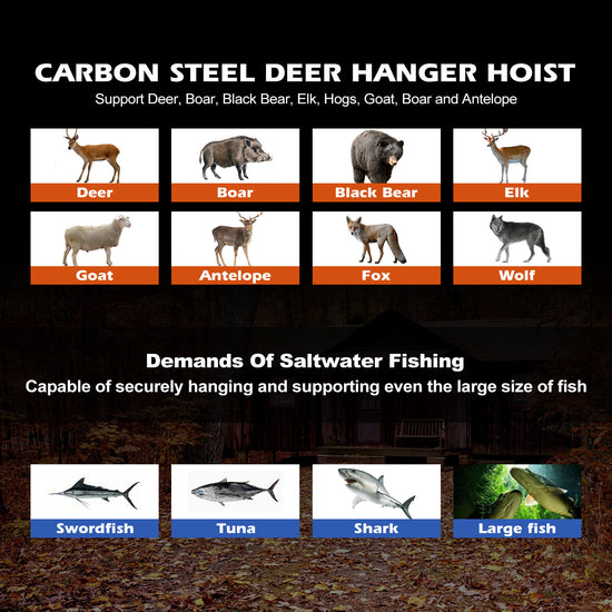 Deer Game Hanger Hoist | Deer Skinning Rack – Smarkey